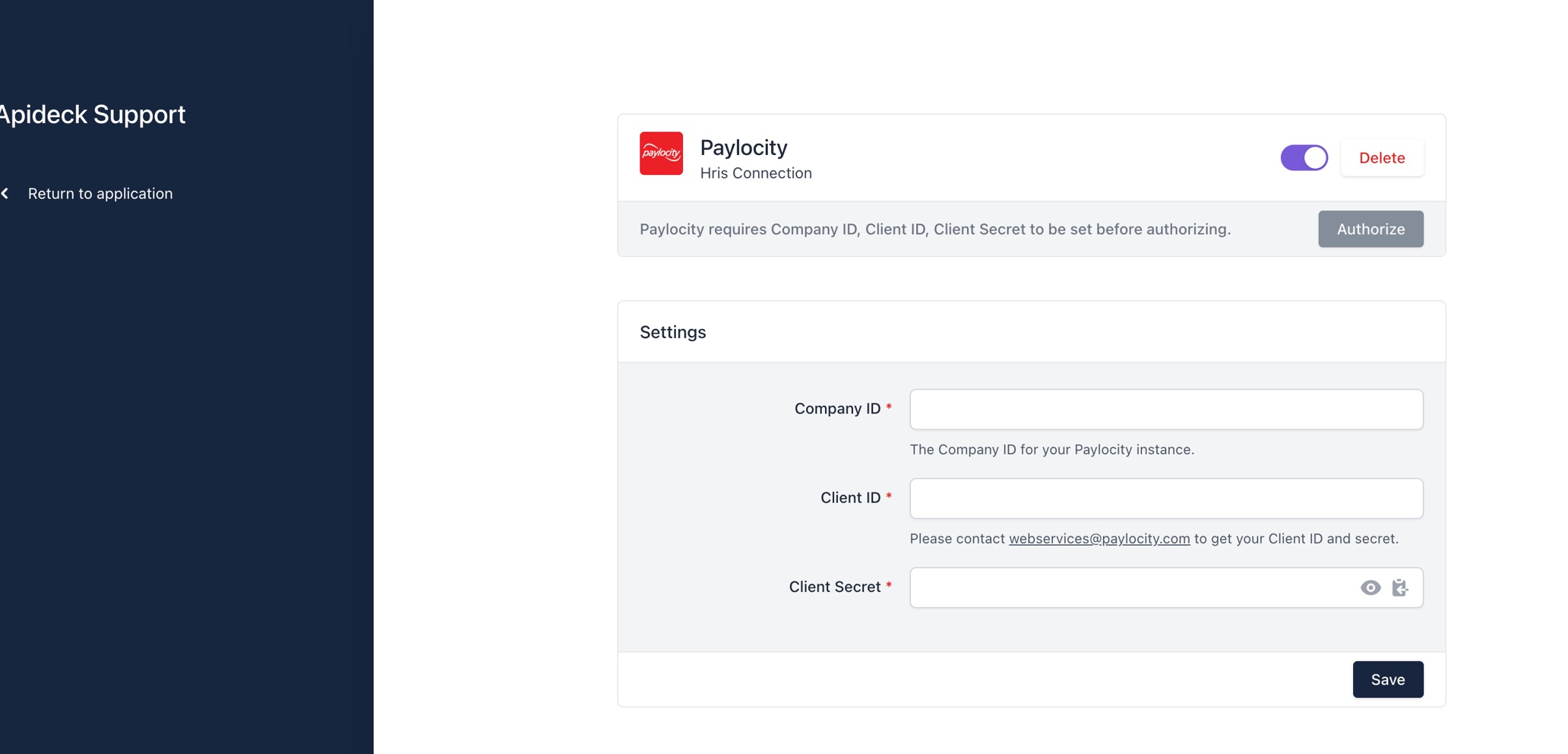 Paylocity - integration guide